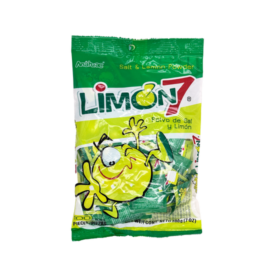 Limon 7 Salt & Lemon Powder - 100-Count | Sabores De Mexico - Mexican ...