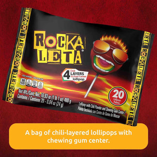 Sonrics Rockaleta Lollipops - 20-Count – Sabores De Mexico
