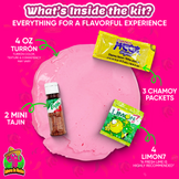 Turron Kit - Handmade Pink Turron Rosa with Tajin, Chamoy & Limon7 ...