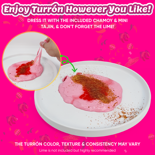 Turron Kit - Handmade Pink Turron Rosa with Tajin, Chamoy & Limon7 ...