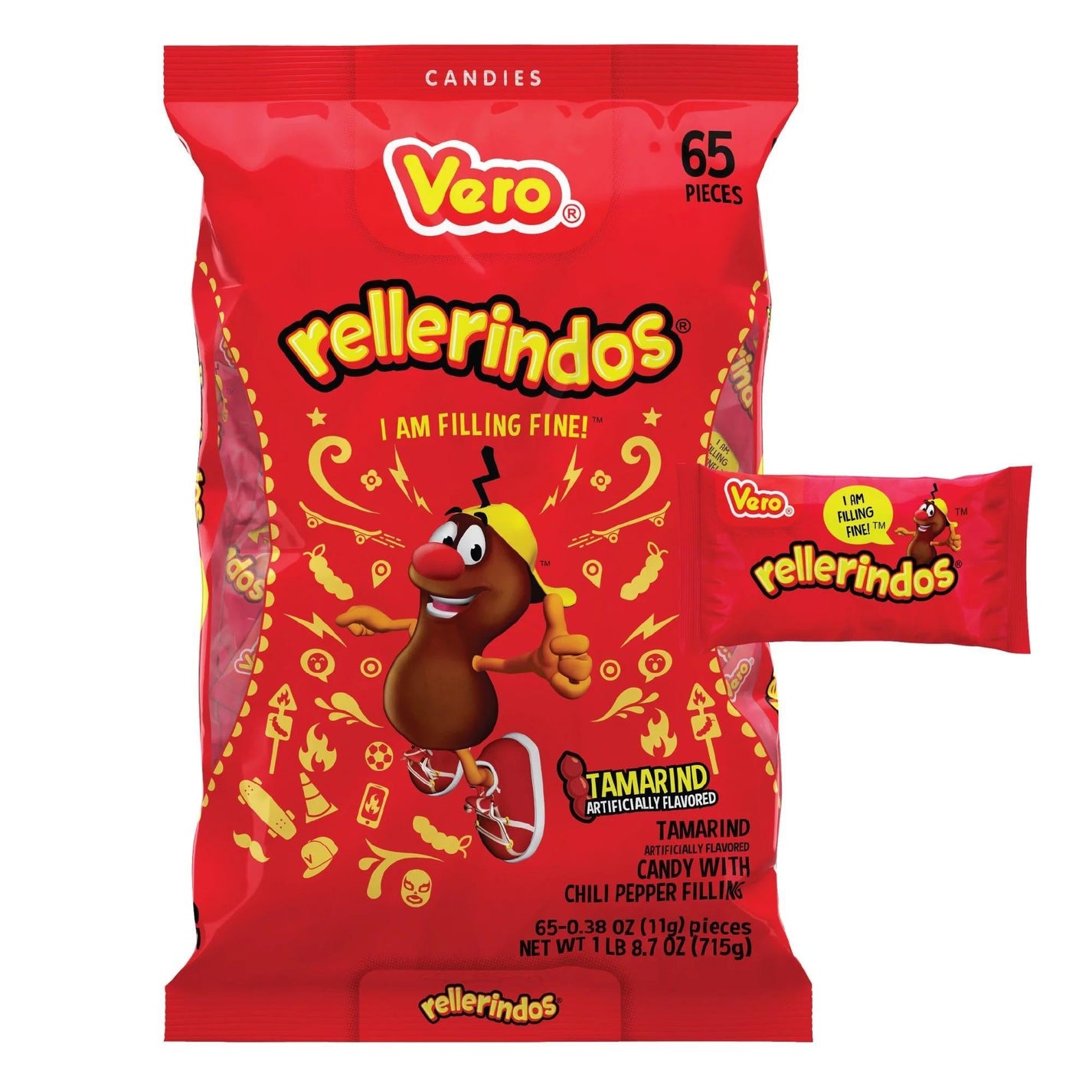 Vero Rellerindos - 65-Count | Sabores De Mexico - Mexican Candy Store ...